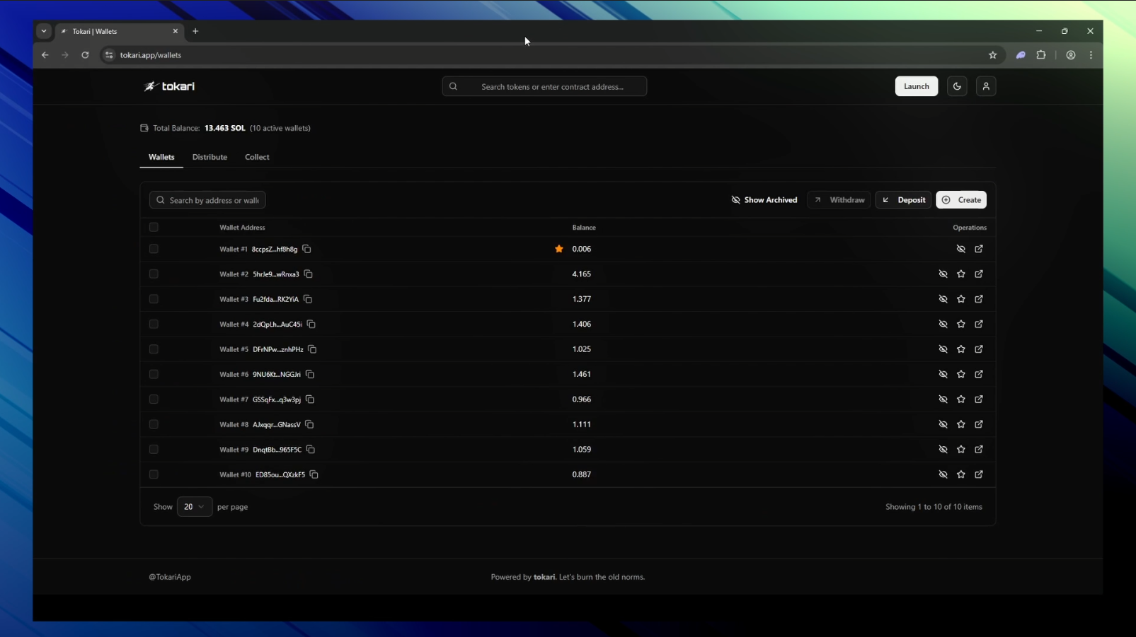 Tokari - Solana Bundler | Token Launch & Trading Platform